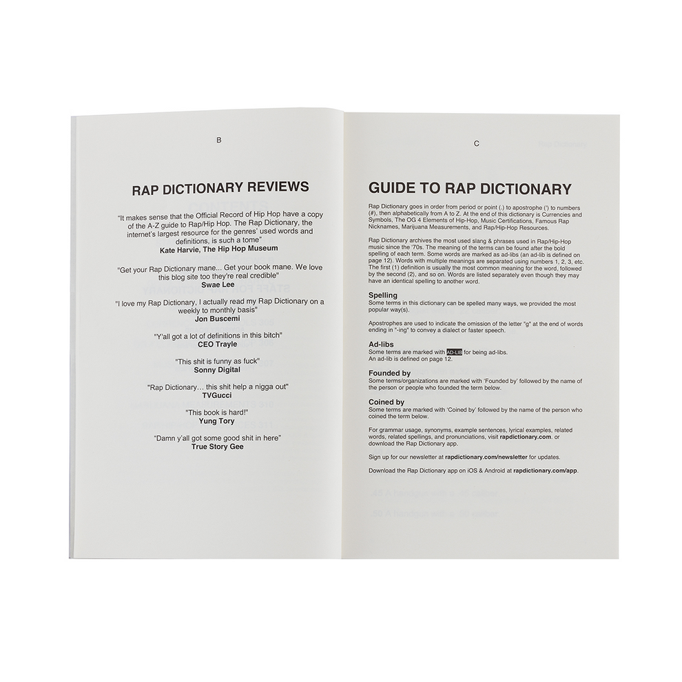 Rap Dictionary - DailyRapFacts Store